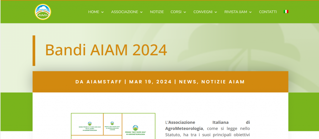 Borse di studio AIAM 2024 | CETEMPS